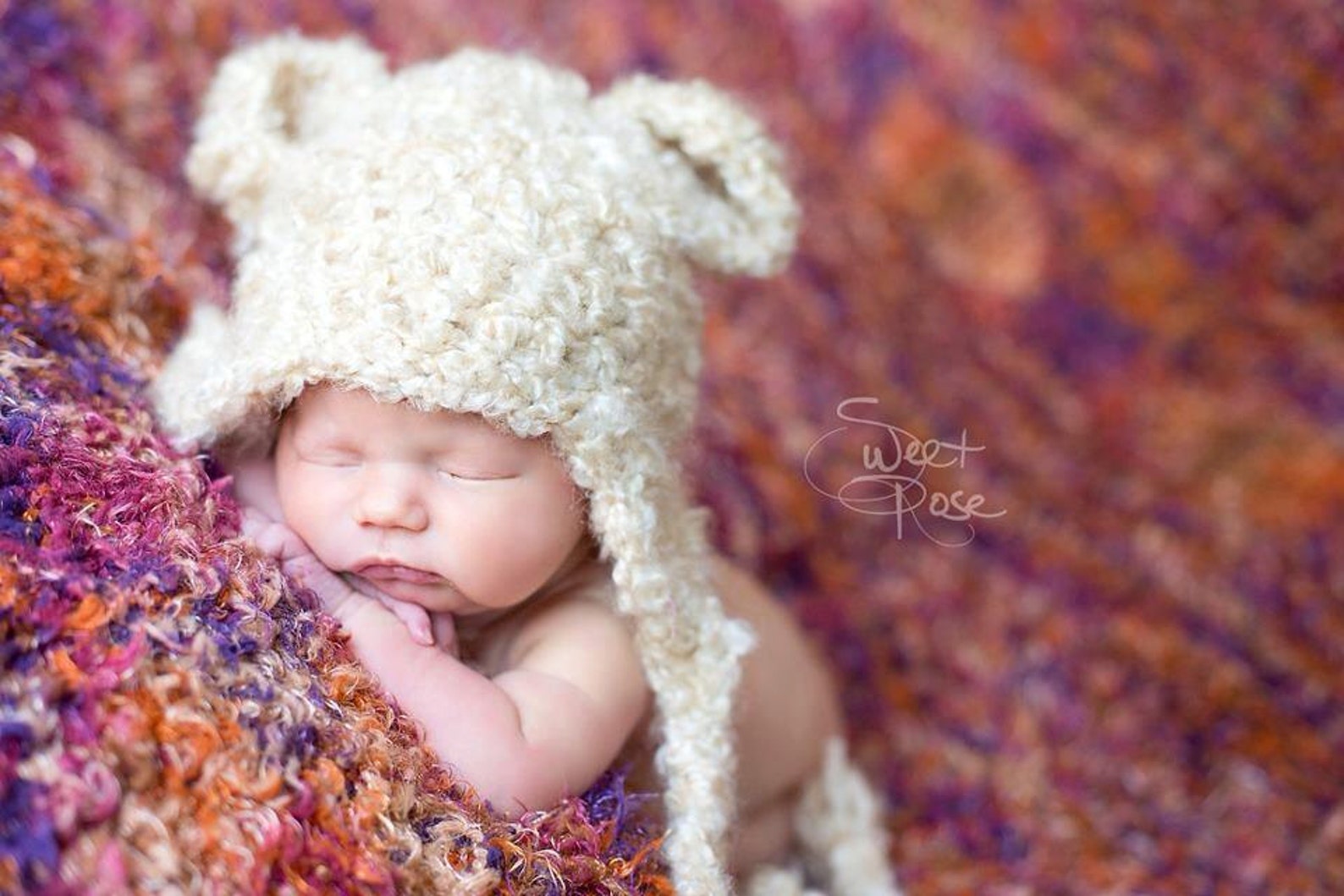 Baby fuzzy bear hat Newborn photography prop | Etsy