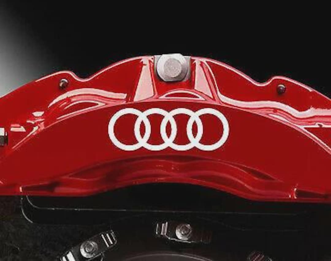 4x Audi Rings Brake Caliper Decals – High-temp Vinyl Sticker Set. - Etsy