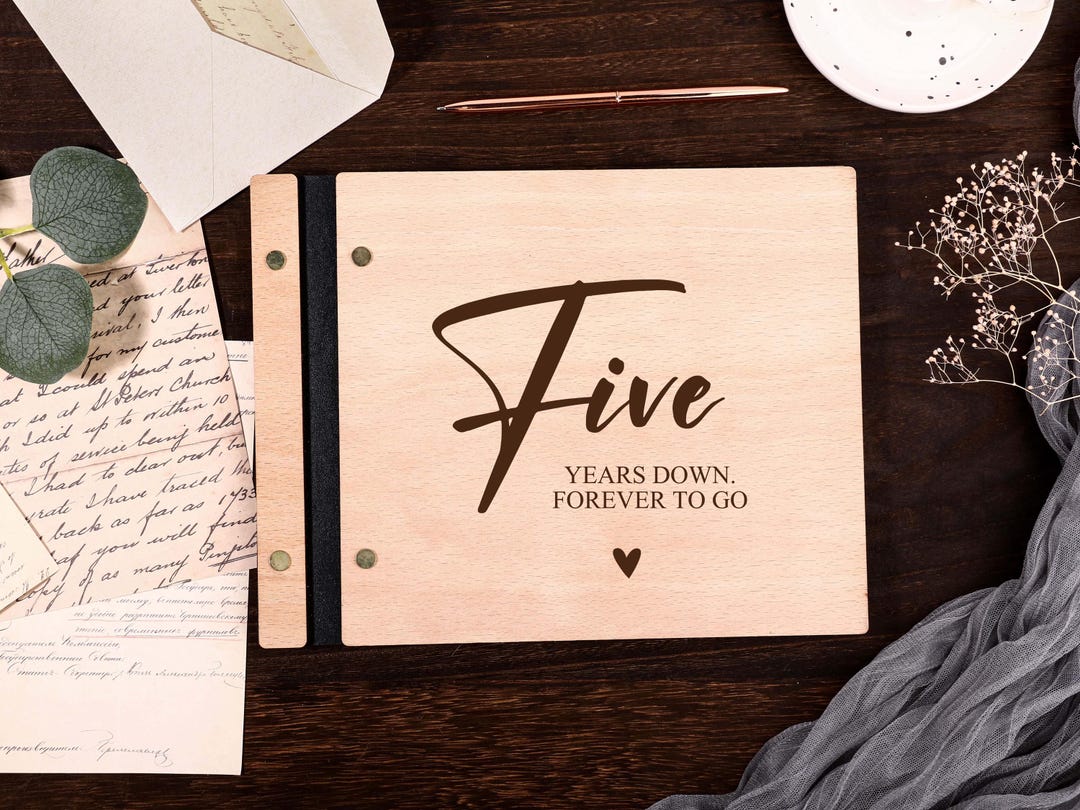 5th Wood Anniversary Gift | Five Years Married | 2025 Thoughtful Gifts ...