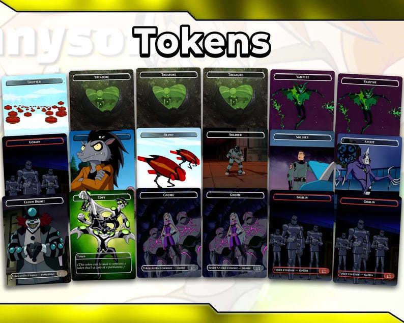 Ben 10 Agroo Stax / Winota Commander Deck / Premium Paper Proxy Deck ...