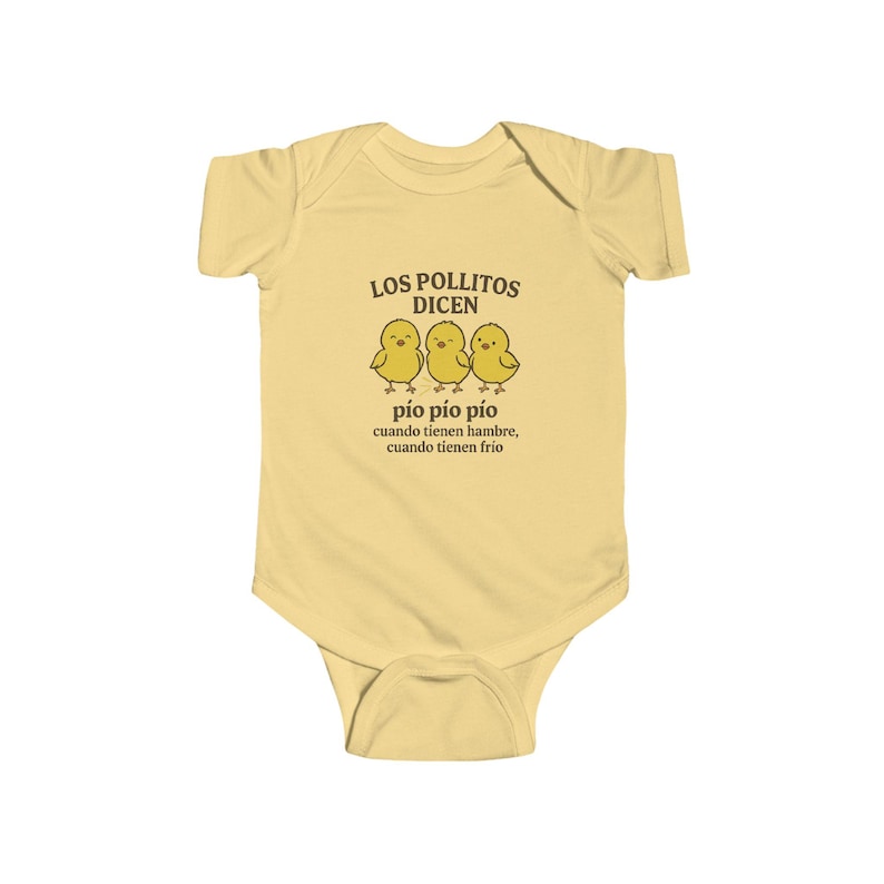 Los Pollitos Baby Onesie Classic Spanish Nursery Rhyme Design - Etsy