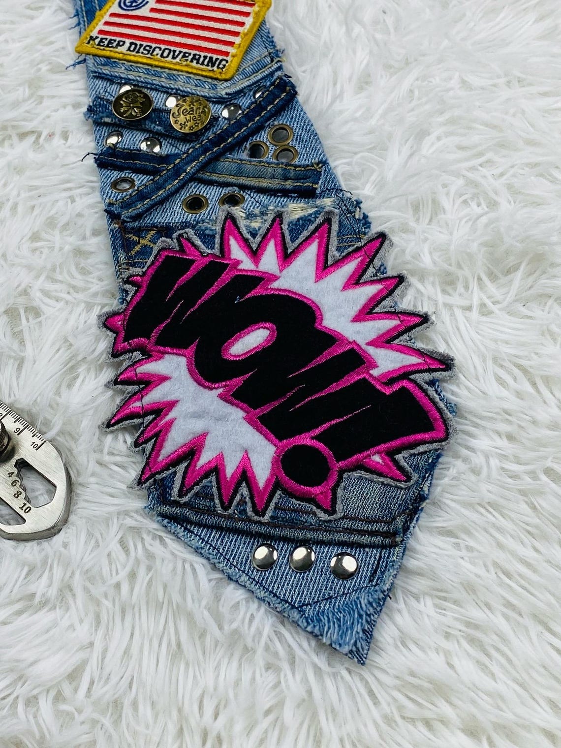 Wow!! Remade Denim Custom Tie - Etsy