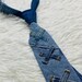 Blue Denim Remade Denim Custom Tie - Etsy