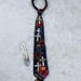 Red Cross Remade Denim Custom Tie - Etsy