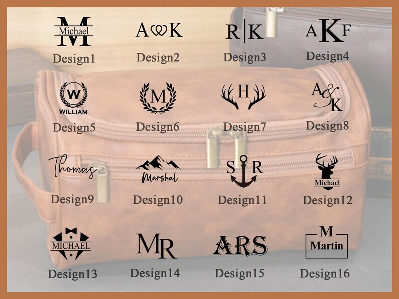 Personalized Men's Leather Toiletry Bag, Dopp Kit, Groomsmen Gifts ...