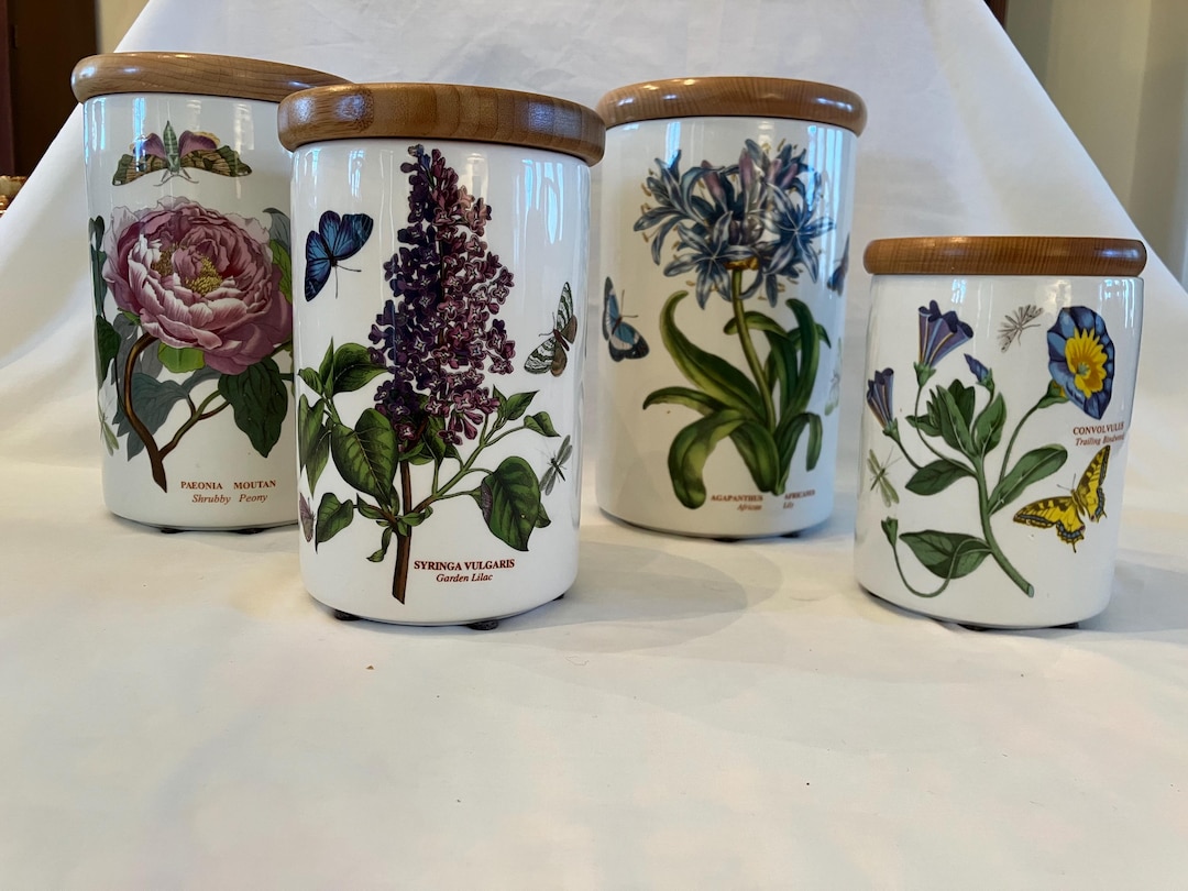 Portmeirion Botanical Garden Canister Set, Susan Williams-ellis Kitchen ...