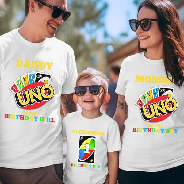 Uno Birthday Shirt - Etsy