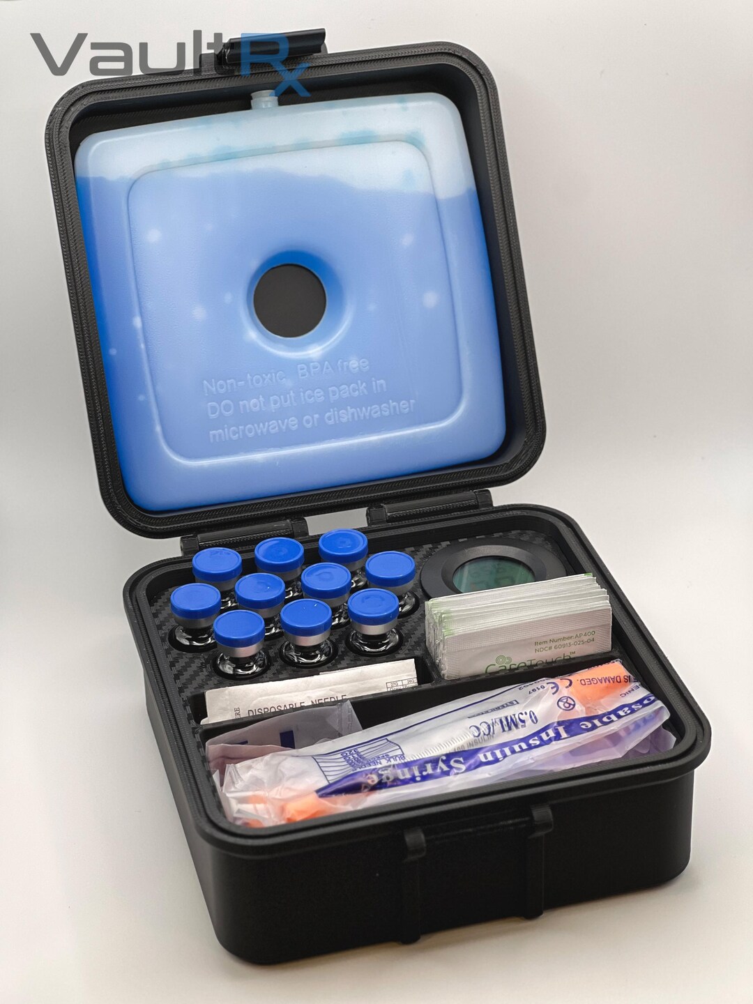 10 Slot 3ml Vial Cold Case With Syringe & Alcohol Pad Slots || TRT ...