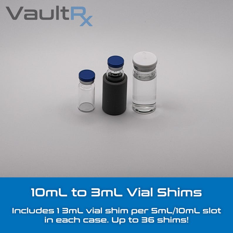 3ml/5ml/10ml Combo Vial Storage Case | Peptide, Insulin, TRT Storage ...