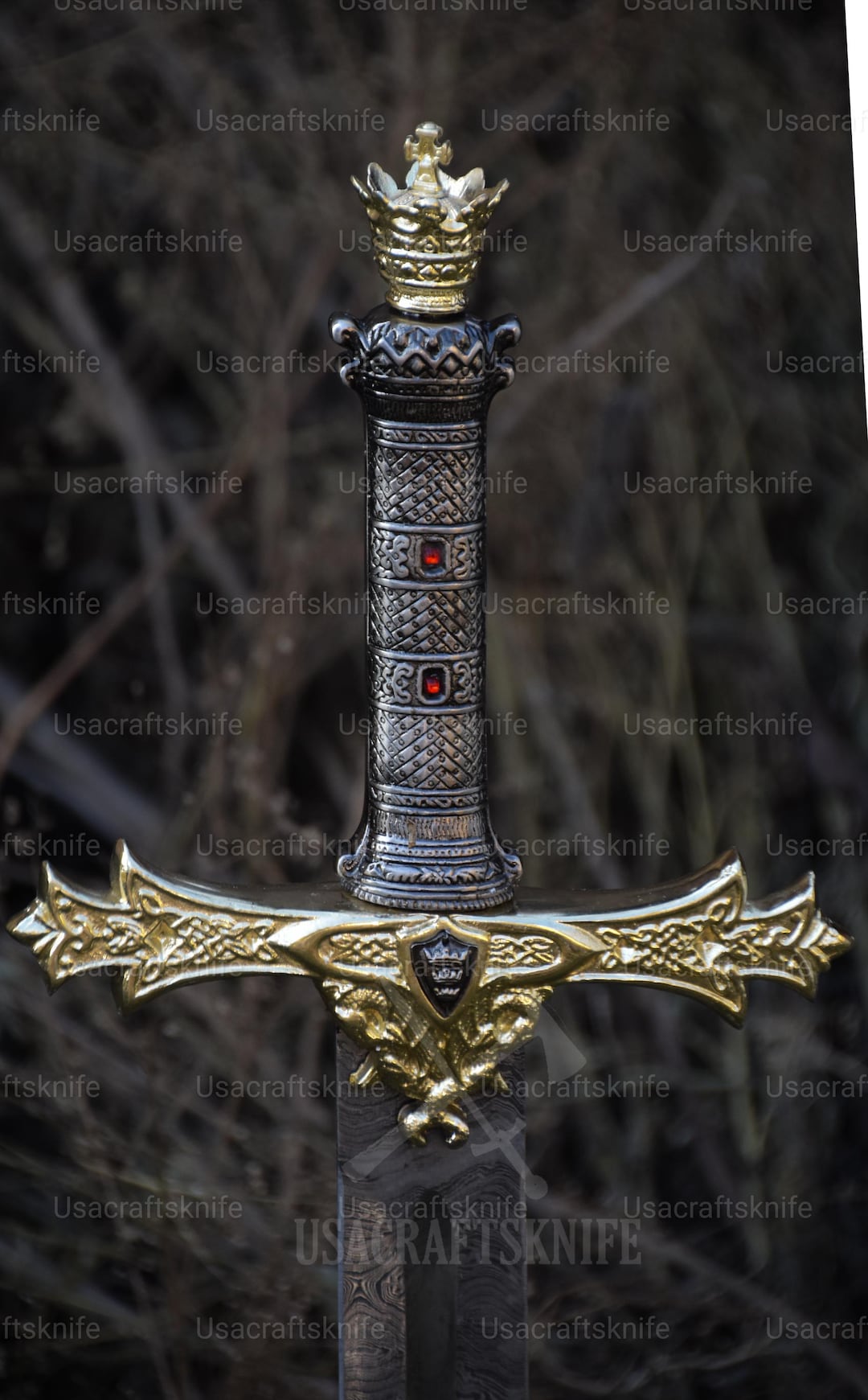 Hand Forge King Arthur Sword Replica, Excalibur Sword Damascus Steel ...