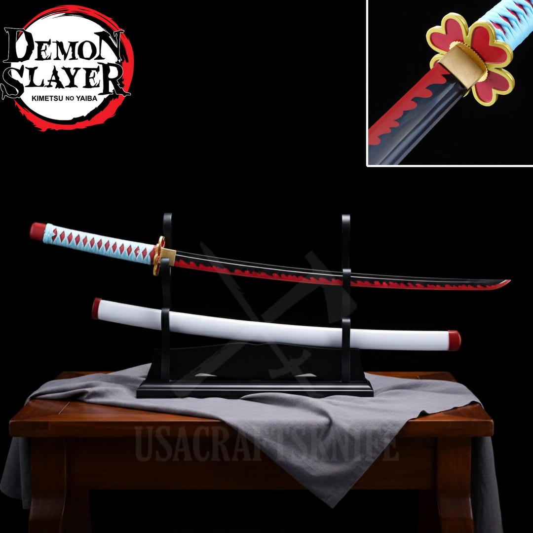 40" Handmade Mitsuri Kanroji's Sword, Demon Slayer - Nichirin Sword ...