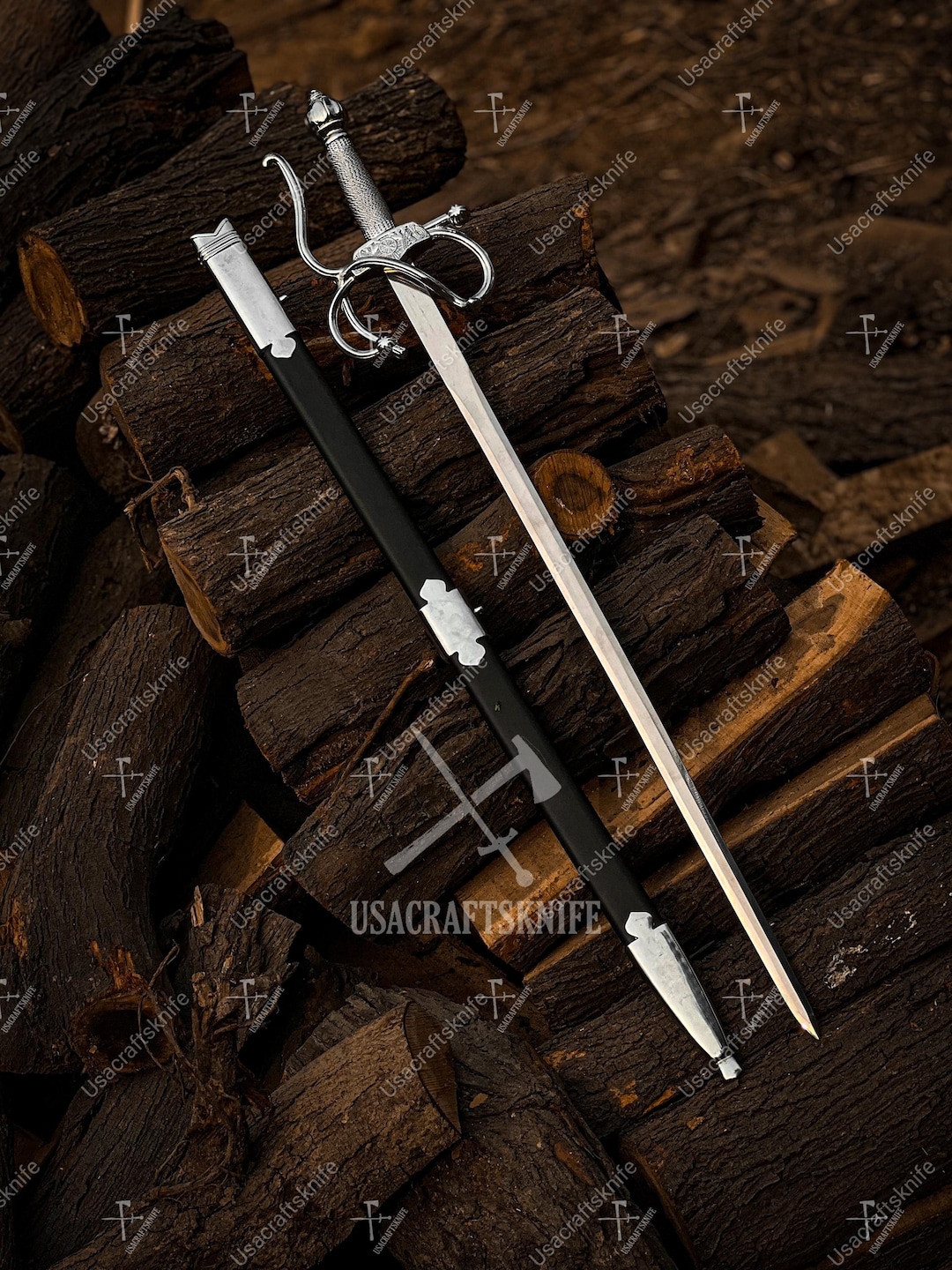 Hand Forged Legend of Zorro Rapier Stainless Steel Collectible Sword ...