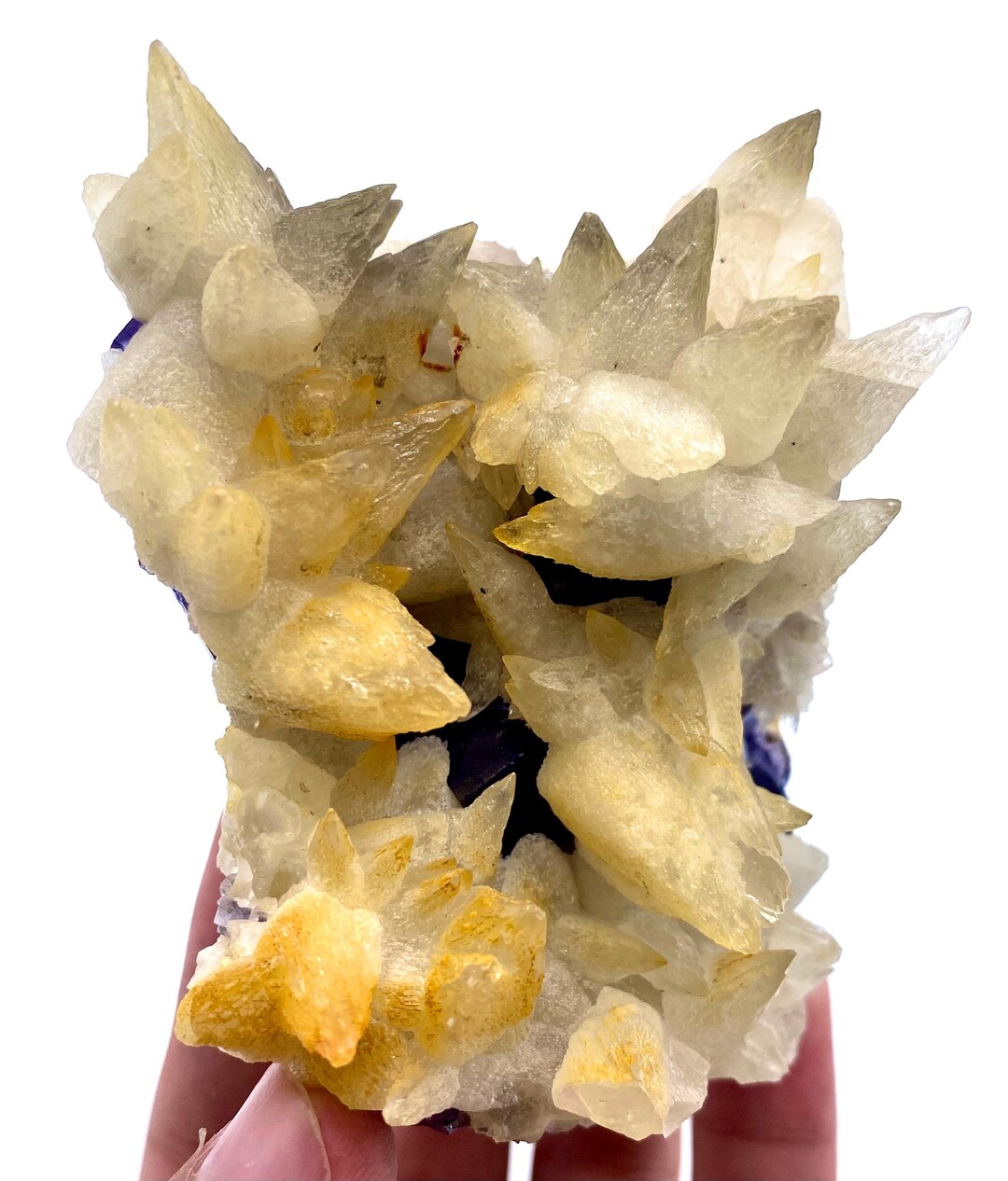 329 Gram Cubic Celestial Fluorite Crystal Specimen: Natural Celestial ...