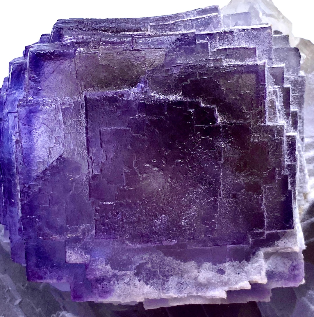 Natural Purple Fluorite Specimen Crystal Genuine Violet Fluorite Stone ...