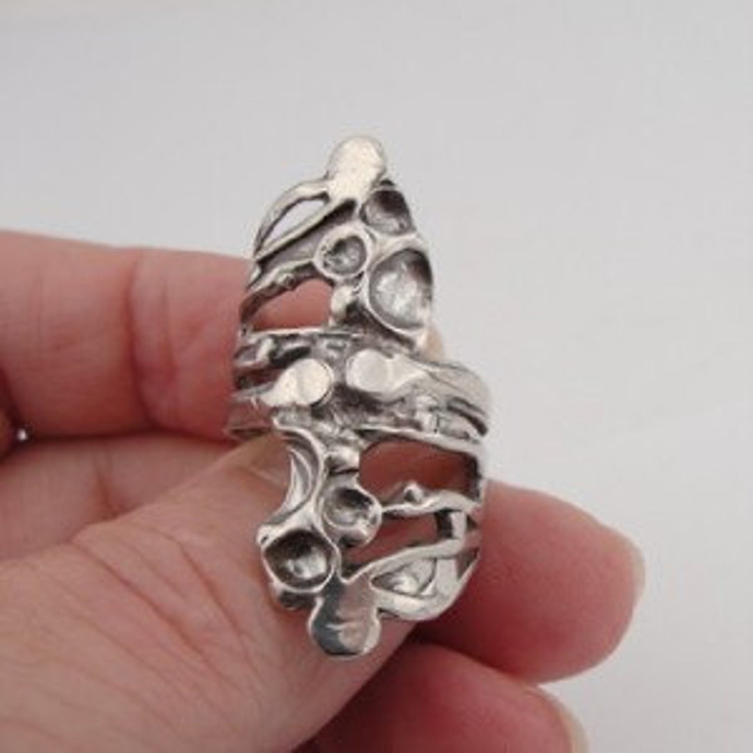 Hadar Jewelry Israel Art Sterling Silver Ring Ready to Ship. - Etsy