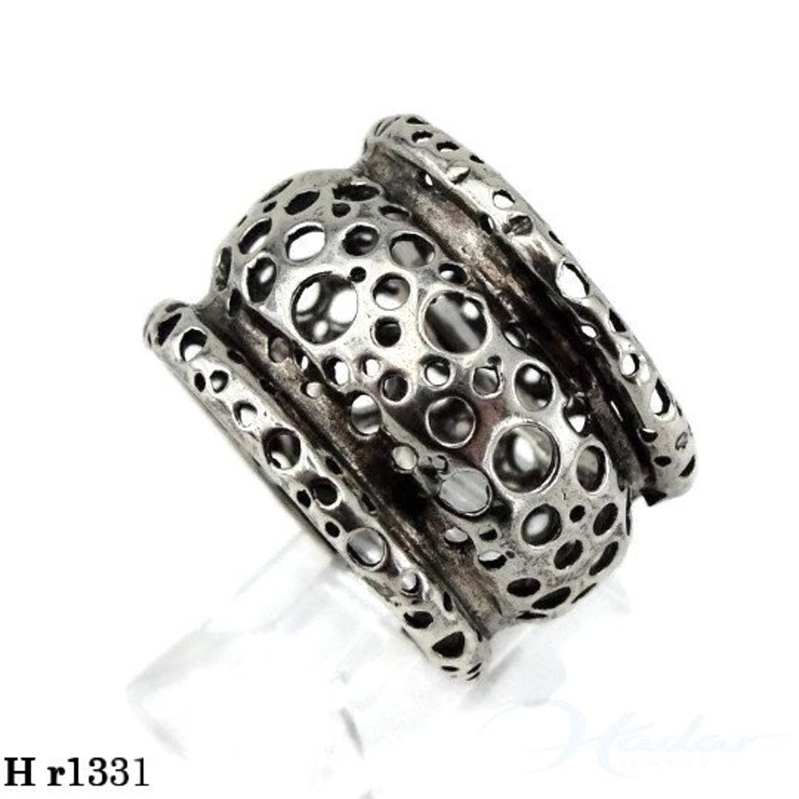 Ring With Unique Design Handmade Sterling Silver Ring Made in - Etsy