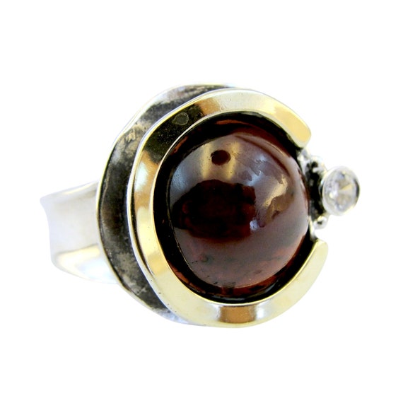 Hadar Jewelry Handcrafted Israel Art Sterling Silver Garnet | Etsy