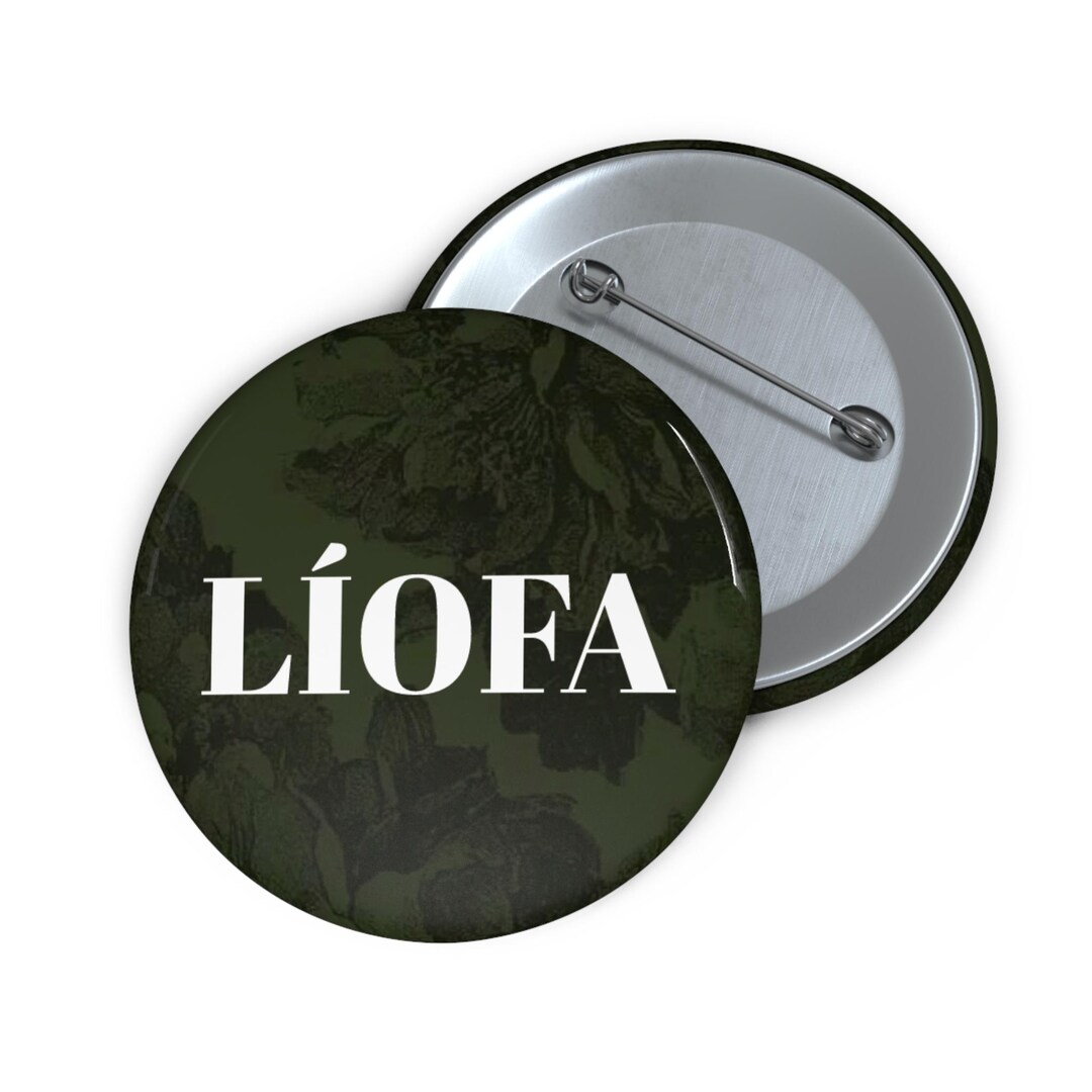 Irish Language 'líofa' Fluency Pin: Green Foliage Gaeilge Speaker Badge ...