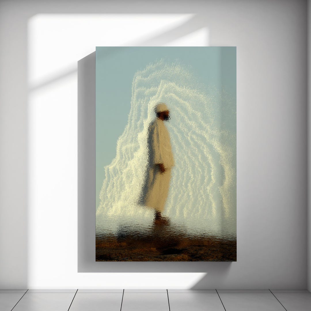 Sand Walker, Modernist Study, Contemporary Surrealism Print, Dreamlike ...