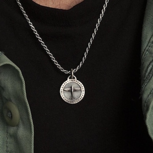 Sterling Silver Spitfire Compass Necklace: Vintage Airplane Jewelry - Etsy