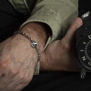 Airplane Bracelet for Men, Sterling Silver Chain Bracelet Men, Airplane ...