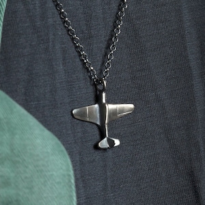Airplane Gifts for Men, Sterling Silver Vintage Airplane Necklace for ...