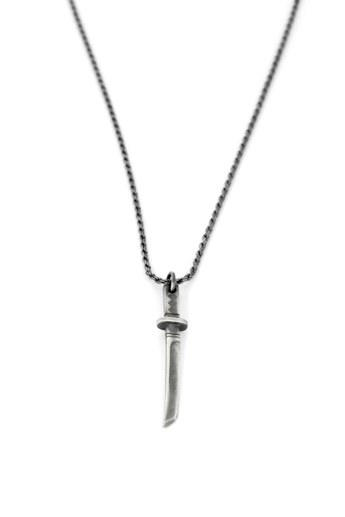 Japanese Samurai Sword Necklace Sterling Silver Samurai Gift - Etsy Israel