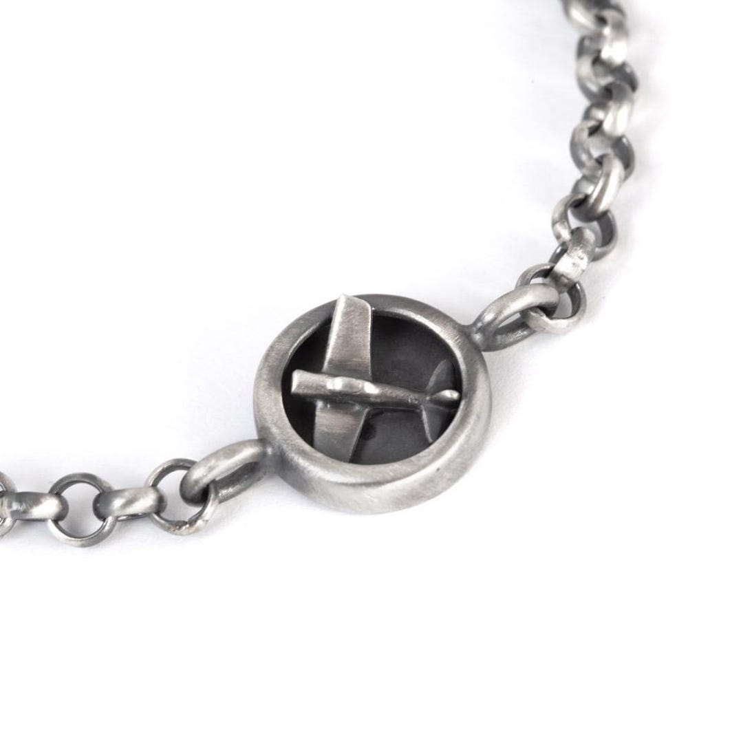 Airplane Bracelet for Men, Sterling Silver Chain Bracelet Men, Airplane ...