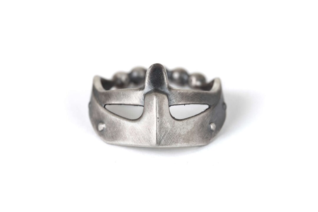 Mask Ring for Men in Sterling Silver 163 US Express Delivery 37US - Etsy