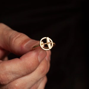 14k Gold Airplane Ring for Women Plane Ring Band Aviation - Etsy Israel