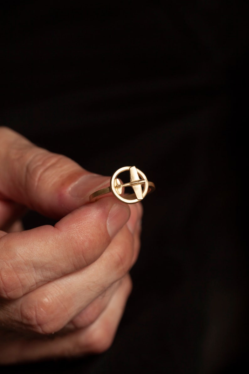 14k Gold Airplane Ring for Women Plane Ring Band Aviation - Etsy Israel