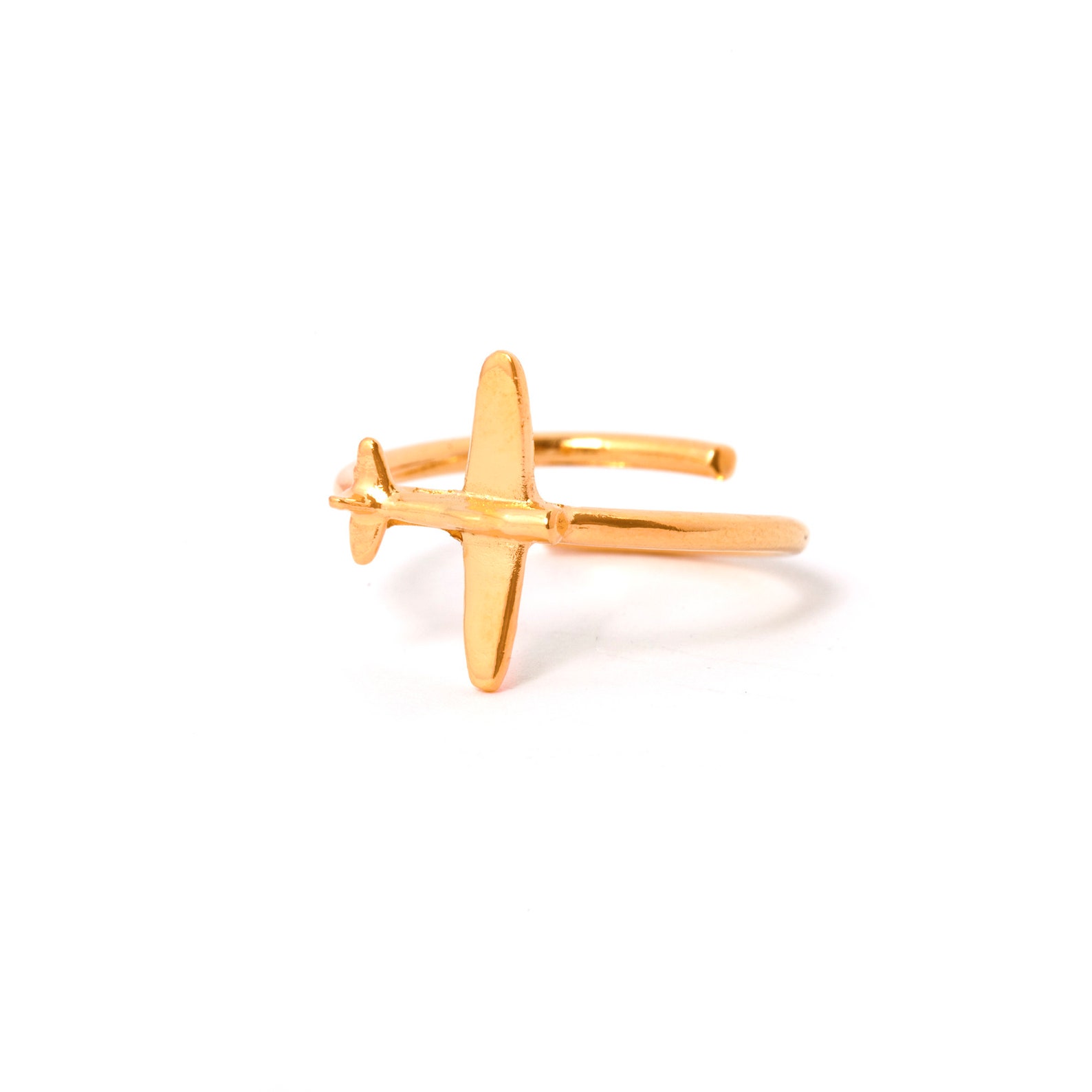 14K Gold Airplane Ring Aviation Gifts for Women Aviation - Etsy
