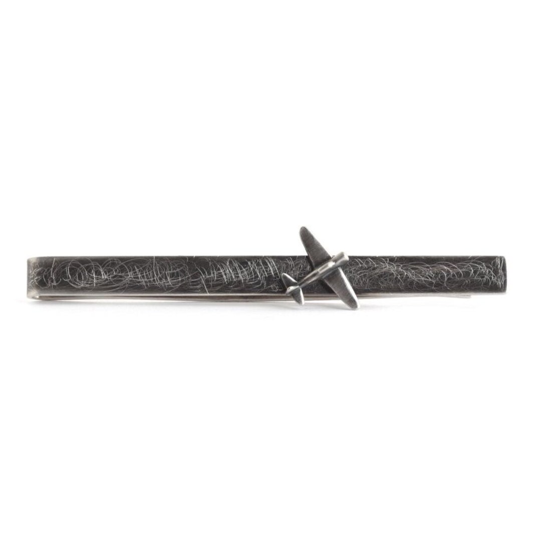 Personalized Sterling Silver Airplane Tie Clip: Aviation Gift - Etsy