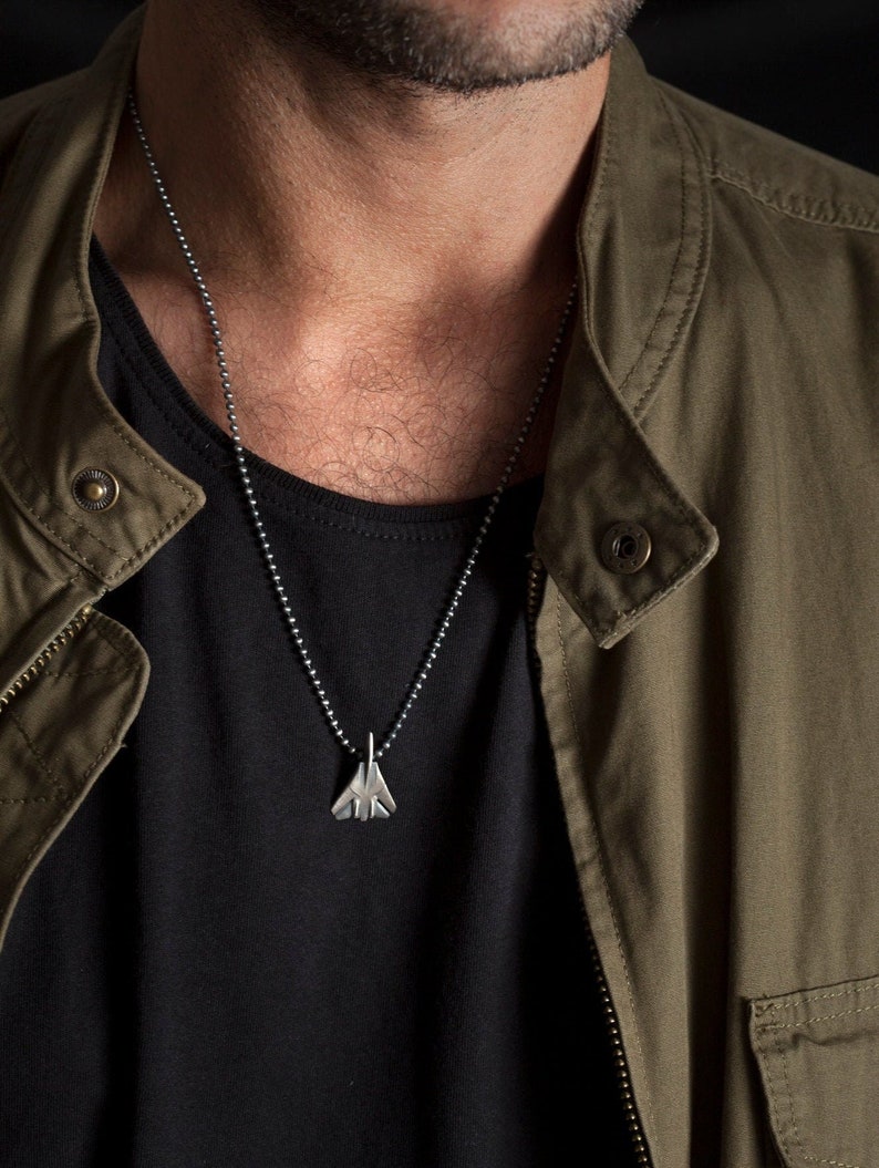 Gift Pilot Boyfriend Fighter Jet Necklace F14 Tomcat Pendant | Etsy