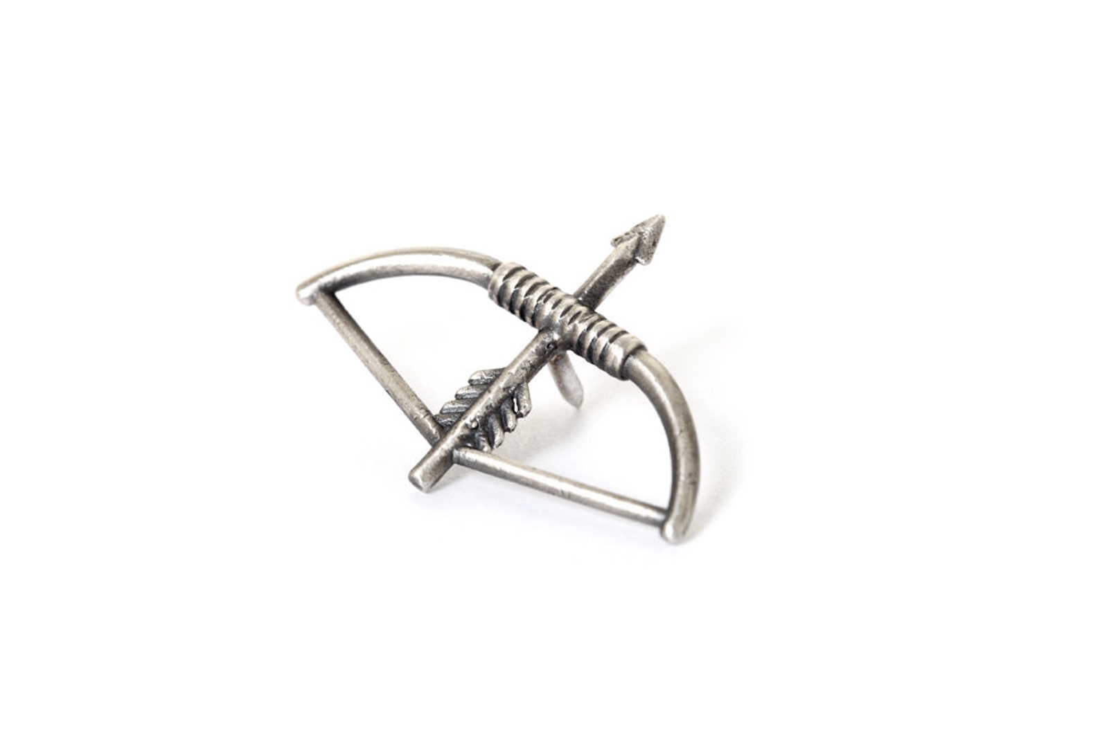 Archery Jewelry Sterling Silver Bow and Arrow Lapel Pin | Etsy