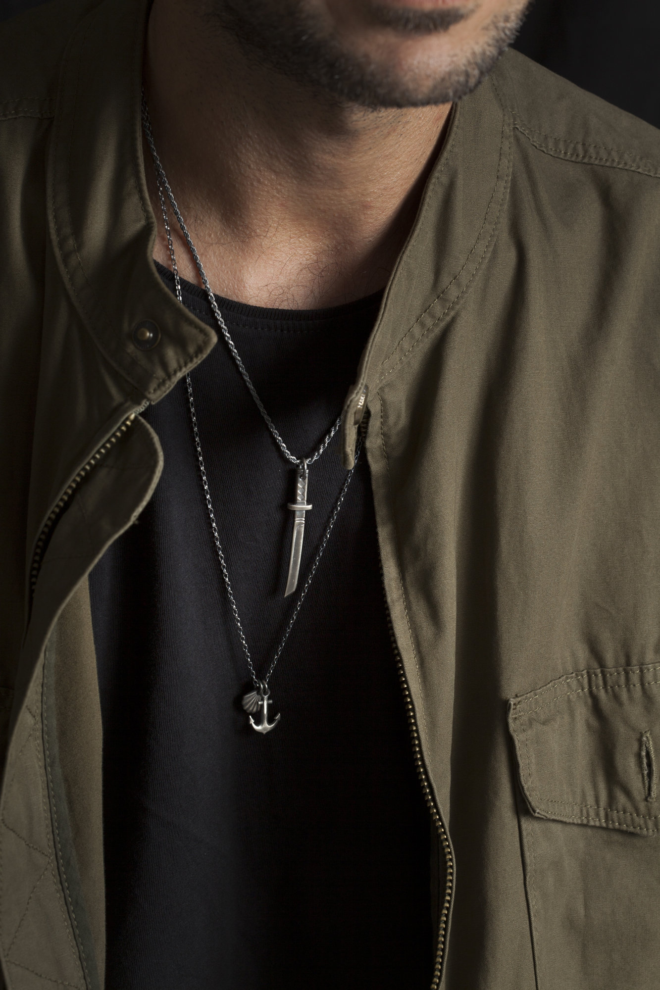 Japanese Samurai Sword Necklace Sterling Silver Samurai Gift - Etsy Israel