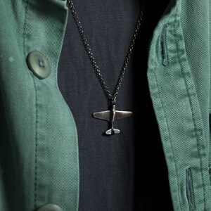 Airplane Gifts for Men, Sterling Silver Vintage Airplane Necklace for ...
