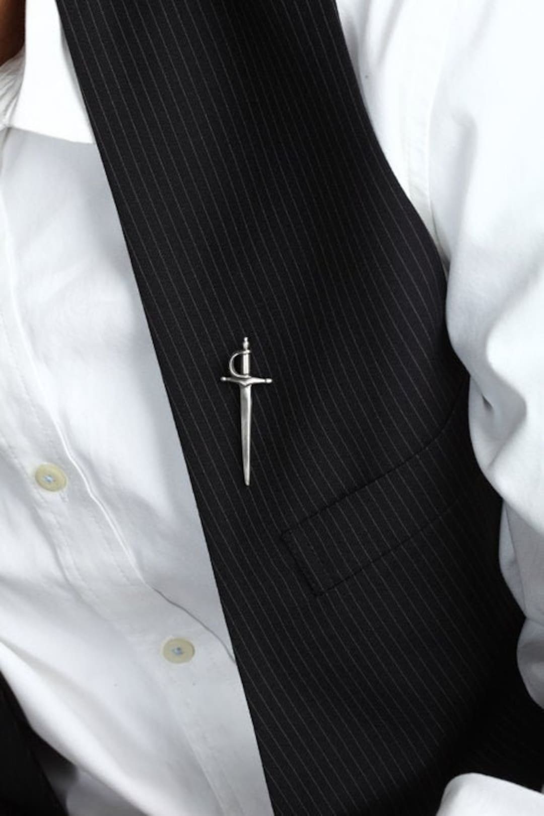 Fathers Day Gift, Sword Pin in Sterling Silver – Men’s Lapel Pin - Etsy