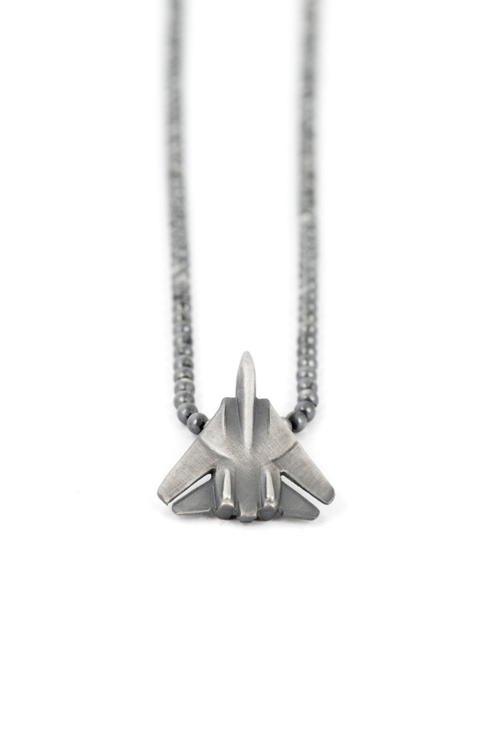 Sterling Silver F-14 Tomcat Fighter Jet Pendant Necklace, Realistic ...