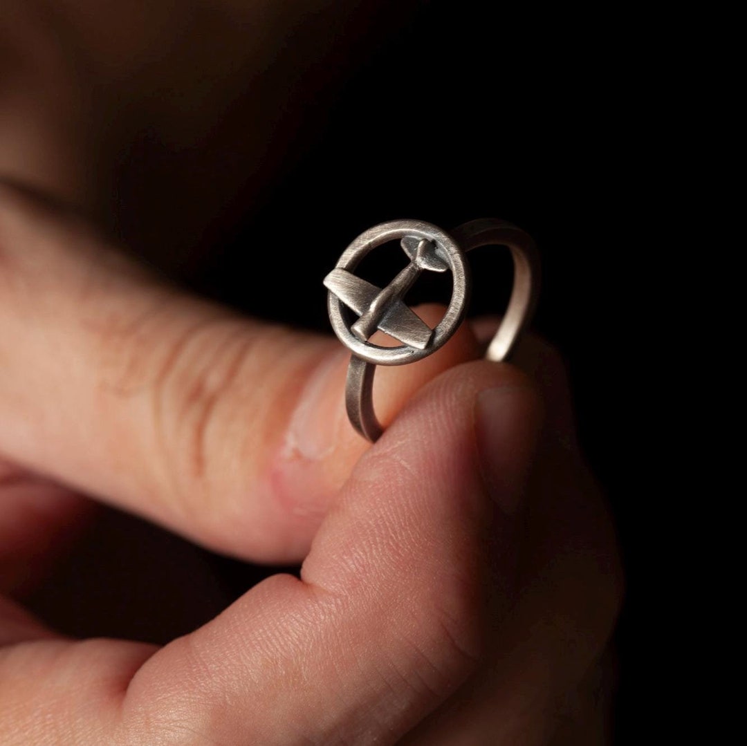 Sterling Silver Airplane Signet Ring: Aviation Pilot Gift - Etsy