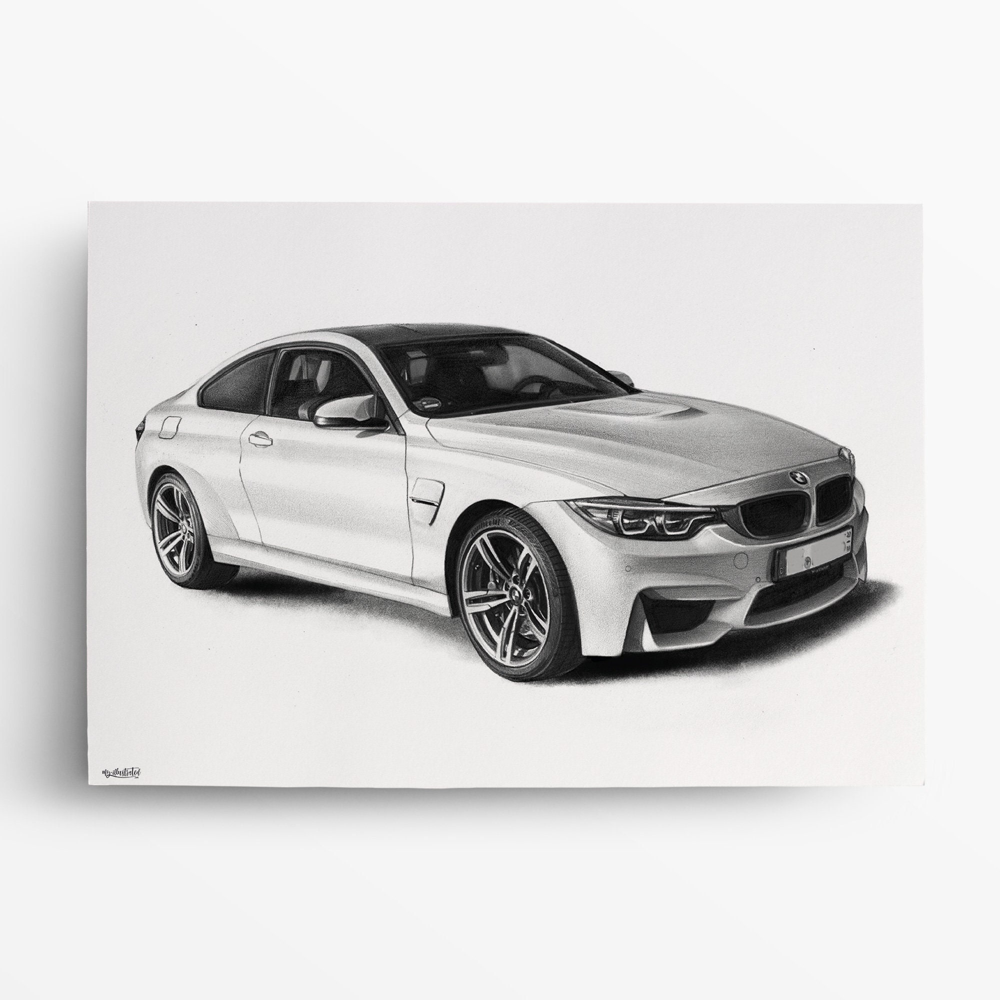Car Drawings In Pencil Bmw