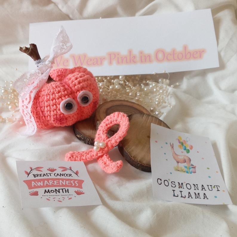 Pumpkin Amigurumi Pattern Crochet Tutorial Pink Ribbon - Etsy