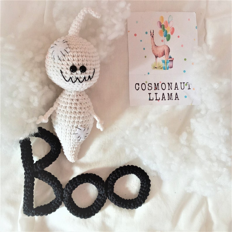 Crochet Pattern - Boo and Ghost Halloween Amigurumi Crochet Ghost ...