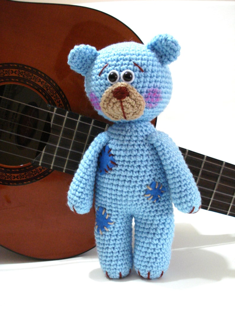 Teddy Bear Pattern Crochet Tutorial Amigurumi Teddy Pattern | Etsy