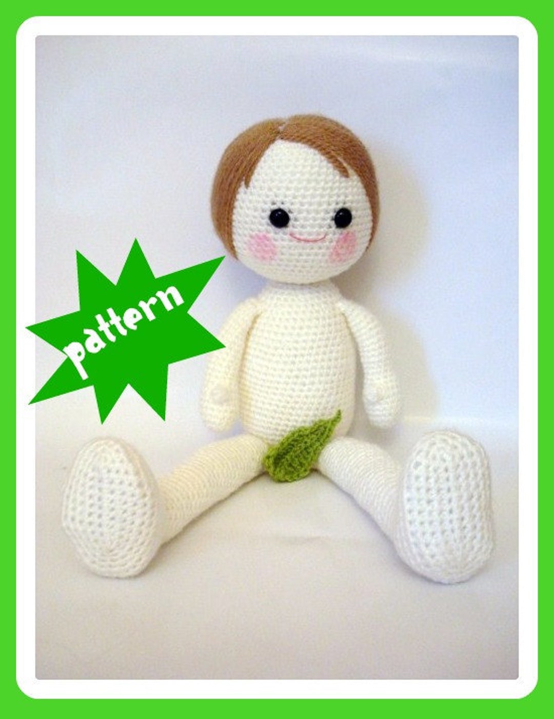 PDF Crochet Amigurumi Boy Doll Pattern 15.7" (40 Cm) Tall, Tutorial ...