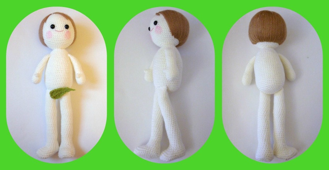 PDF Crochet Amigurumi Boy Doll Pattern 15.7 40 Cm - Etsy