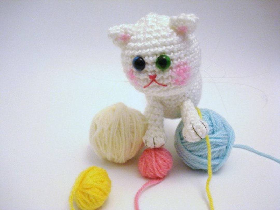 Kitty Amigurumi Pattern, Amigurumi Cat Pattern, Crochet Kitten ...
