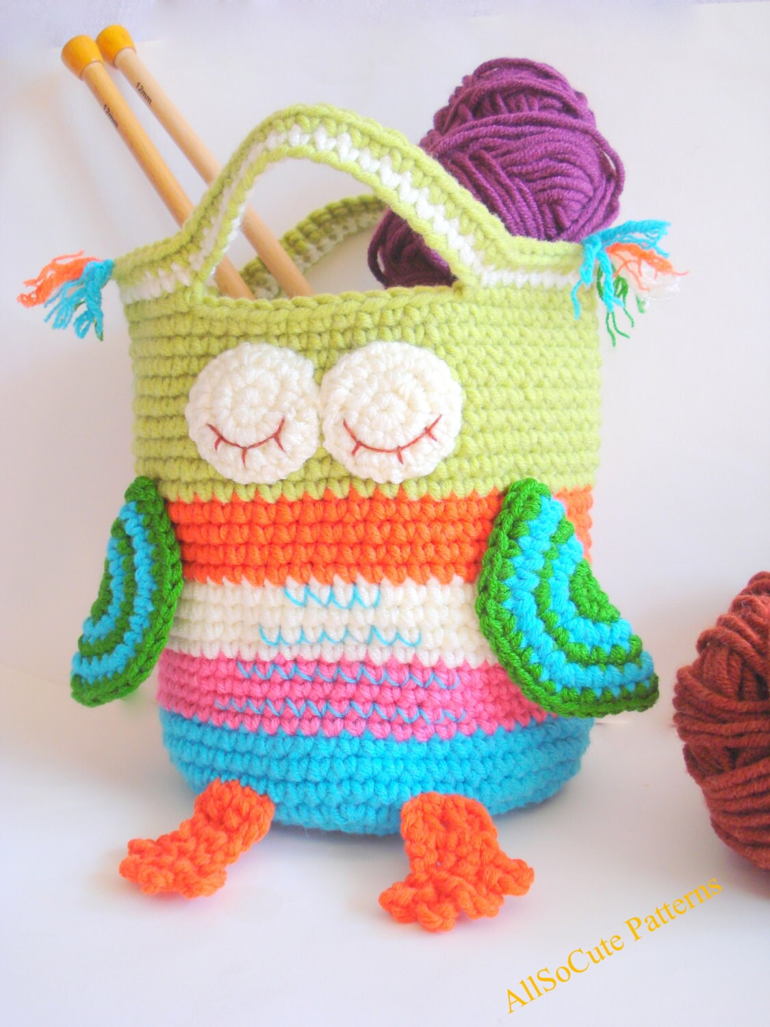 Crochet Bag Pattern Girls Purse, INSTANT DOWNLOAD PDF, Crochet Owl ...