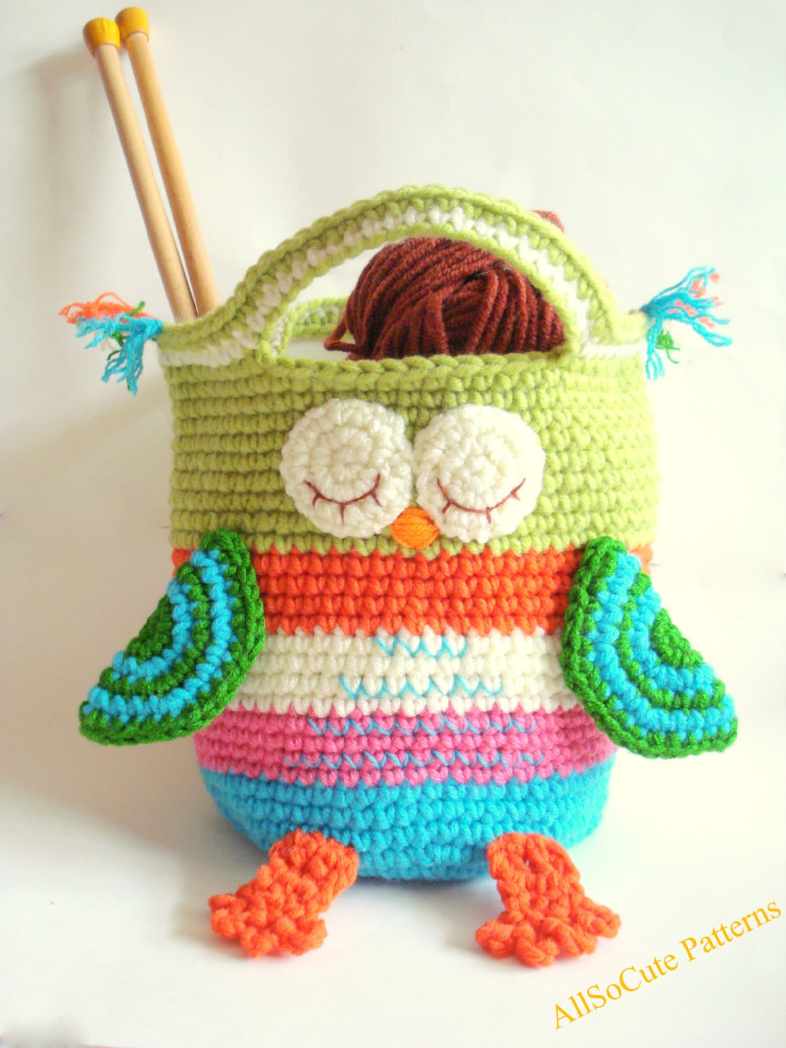 Crochet Bag Pattern Girls Purse, INSTANT DOWNLOAD PDF, Amigurumi Owl ...