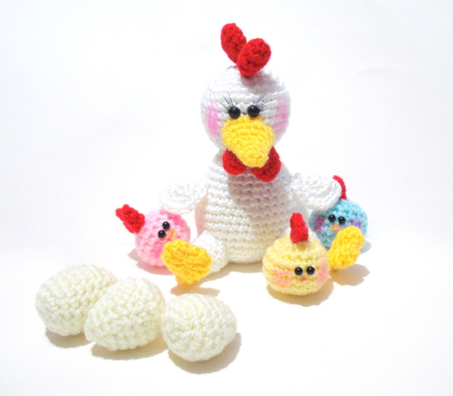 Crochet Pattern Amigurumi Hen and Chicks Pattern Amigurumi - Etsy